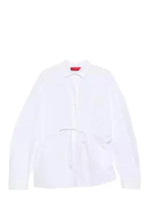 THELATEST THELATEST E-Dalida Oversized Drawstring Shirt White