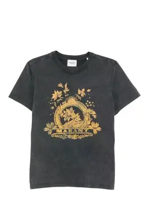 MARANT ETOILE Graphic Print T-shirt - Grey