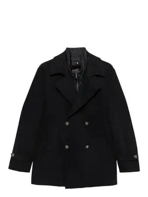 BARBA NAPOLI Double-breasted Peacoat - Black