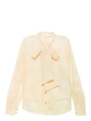 Zimmermann Lace Pussy-bow Blouse - Neutrals