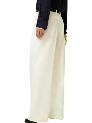 Burberry Wool Tailored Trousers - Neutrals