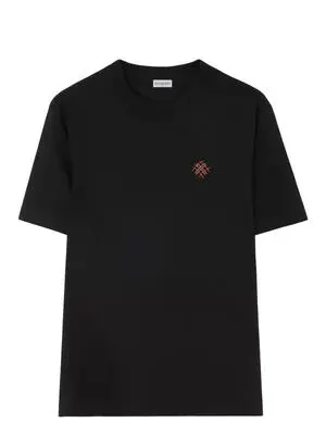 Burberry Logo Cotton T-shirt - Black
