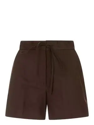 P.a.r.o.s.h Cannes Drawstring-waist Shorts - Brown