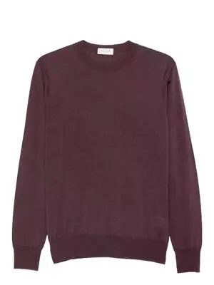 PAOLO PECORA Fine-knit Sweater - Purple