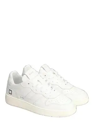 D.a.t.e. Court 2.0 Basic Perforated Panelled Low-top Sneakers - White