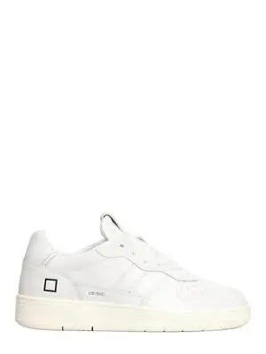 D.a.t.e. Court 2.0 Basic Perforated Panelled Low-top Sneakers - White