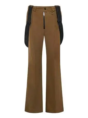YVES SALOMON Logo Strap Ski Pants - Brown