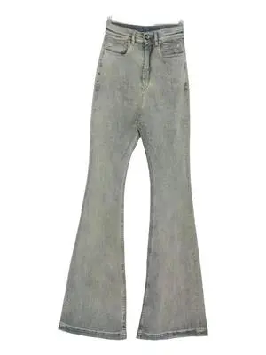 Rick Owens High-waisted Flared Jeans Blue