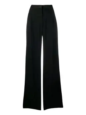ALBERTA FERRETTI Alberta Ferretti Black Pleated Flared Wide-Leg Trousers