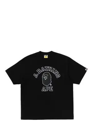 A BATHING APE Logo-print Cotton T-shirt - Black