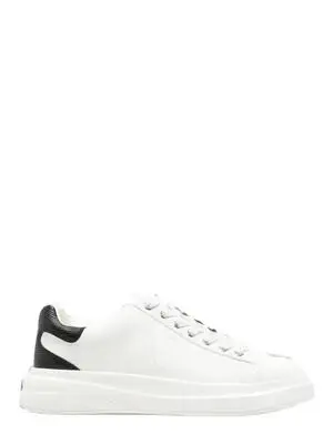Guess Paneled Leather Sneakers - White