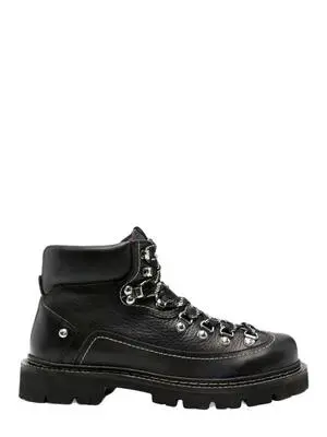 Dsquared2 Lace-up Leather Boots - Black
