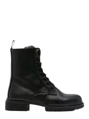 MEXX Lace-up Ankle Boots With Side Zip - Black