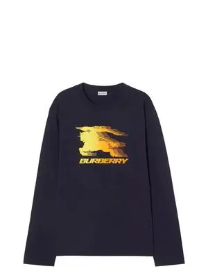 Burberry Long Sleeve Sweatshirt - Blue