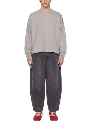 You Must Create Studio Raw-edge Sweatshirt - Grey