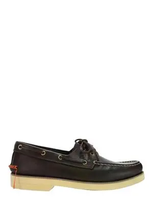 FORTELA X Sperry Leather Boat Shoes - Brown