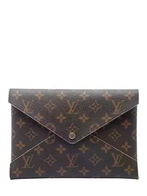 LOUIS VUITTON Louis Vuitton 2019 Monogram Pochette Kirigami GM Clutch Bag Brown