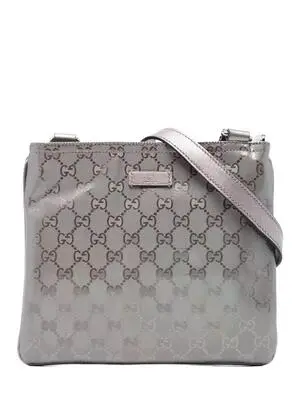 Gucci 2016-2026 Gg Imprime Crossbody Bag - Silver
