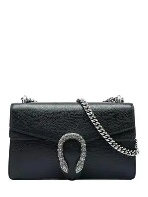 Gucci 2016-2026 Medium Calfskin Dionysus Shoulder Bag - Black