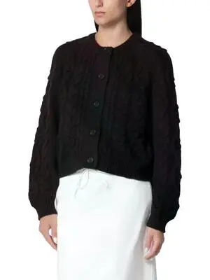 LISA YANG Winroe Cable-knit Cardigan - Brown