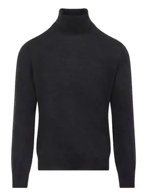 Brunello Cucinelli Roll-neck Wool Sweater - Grey