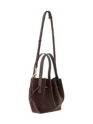 Yuzefi Mini Scallop Tote Bag - Brown