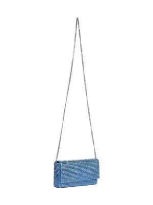 Amina Muaddi Mini Clutch Bag - Blue