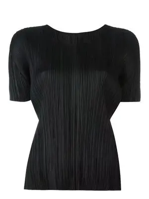 Issey Miyake Ribbed T-shirt - Black