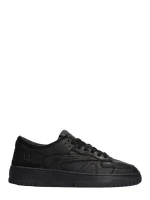 D.a.t.e. Torneo Panelled Leather Sneakers - Black
