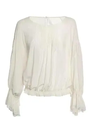 CHLOÉ Lace-trim Ruffled Blouse