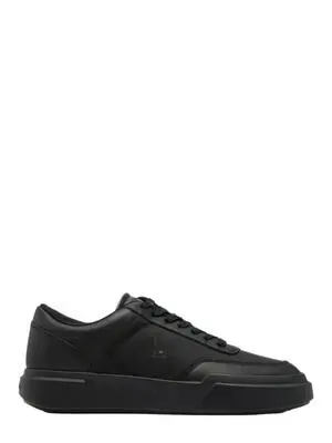 Calvin Klein Print Leather Sneakers - Black