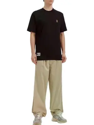 FINGERCROXX Logo-patch T-shirt - Black