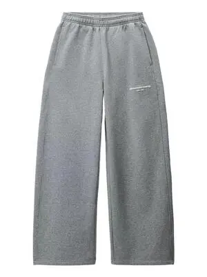 Alexander Wang Mid-rise Relaxed Sweatpants With Logo Print - Grey