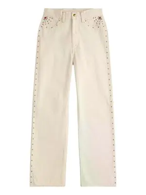 RALPH LAUREN Studded Straight-leg Jeans