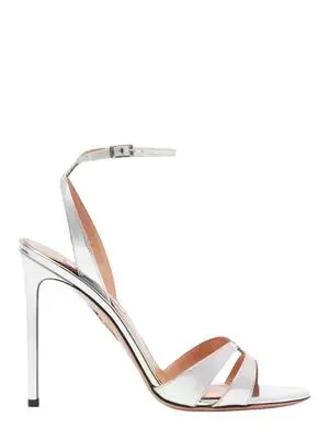 AQUAZZURA Aquazzura Metallic Knot Detail Stiletto Sandals