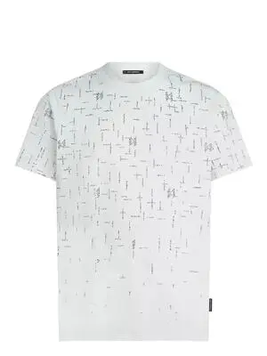 Karl Lagerfeld Monogram Rhinestone-embellished T-shirt - White