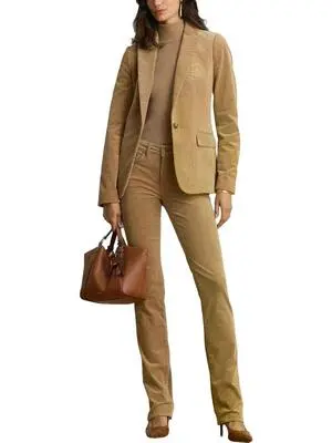Ralph Lauren Bullion Corduroy Patch Blazer - Neutrals