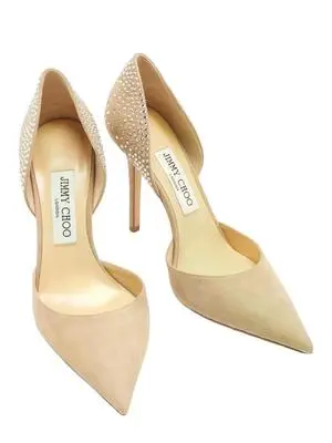 JIMMY CHOO Jimmy Choo Amya D'Orsay Pumps With Crystal Embellishments