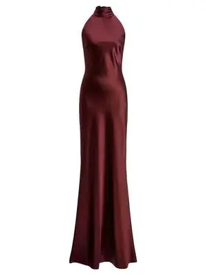 RALPH LAUREN Ralph Lauren Collection Chilton Halterneck Maxi Dress