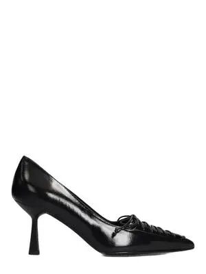 CHANTAL Lace-up Pointed-toe Pumps - Black