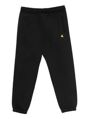 Carhartt Work In Progress Chase Logo-embroidered Elasticated Track Pants - Black