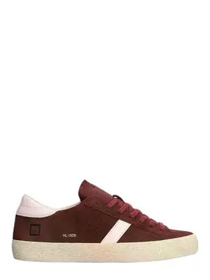 D.a.t.e. D.A.T.E. Hill Low Block Suede Panel Sneakers Red