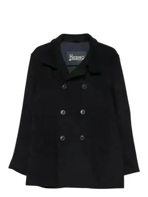 Herno Double-breasted Coat - Blue
