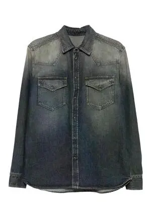 NINE:INTHE:MORNING Faded Western Shirt - Blue
