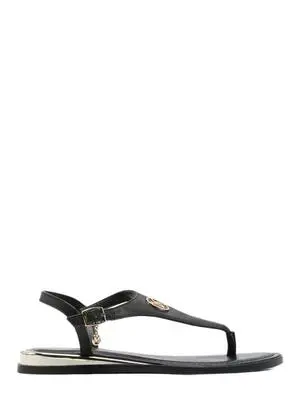 MEXX Logo Plaque Buckle-fastening Sandals - Black