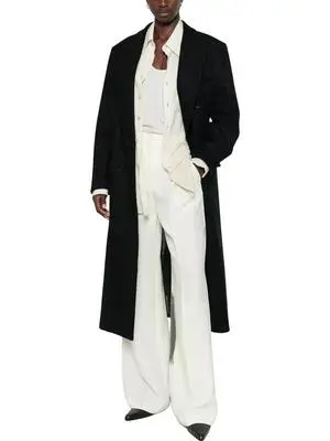 Barena Venezia Double-breasted Peak-lapels Coat - Black