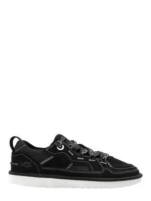 UGG Minimel Suede And Recycled Fiber Low-top Sneakers - Black