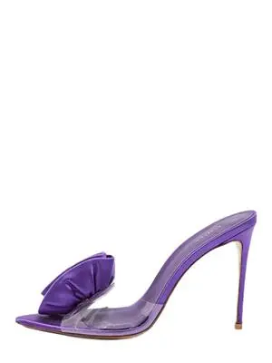LE SILLA Le Silla Kamala Ruffled Stiletto Sandals Purple
