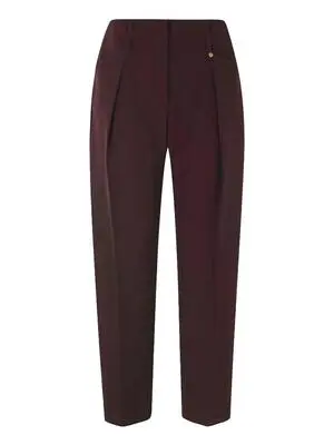 NISSA High-Rise Pleated Tailored Trousers