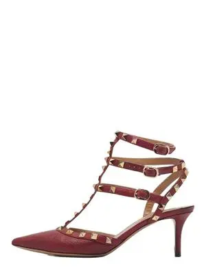 Valentino Garavani Rockstud Pointed-toe Pumps Red